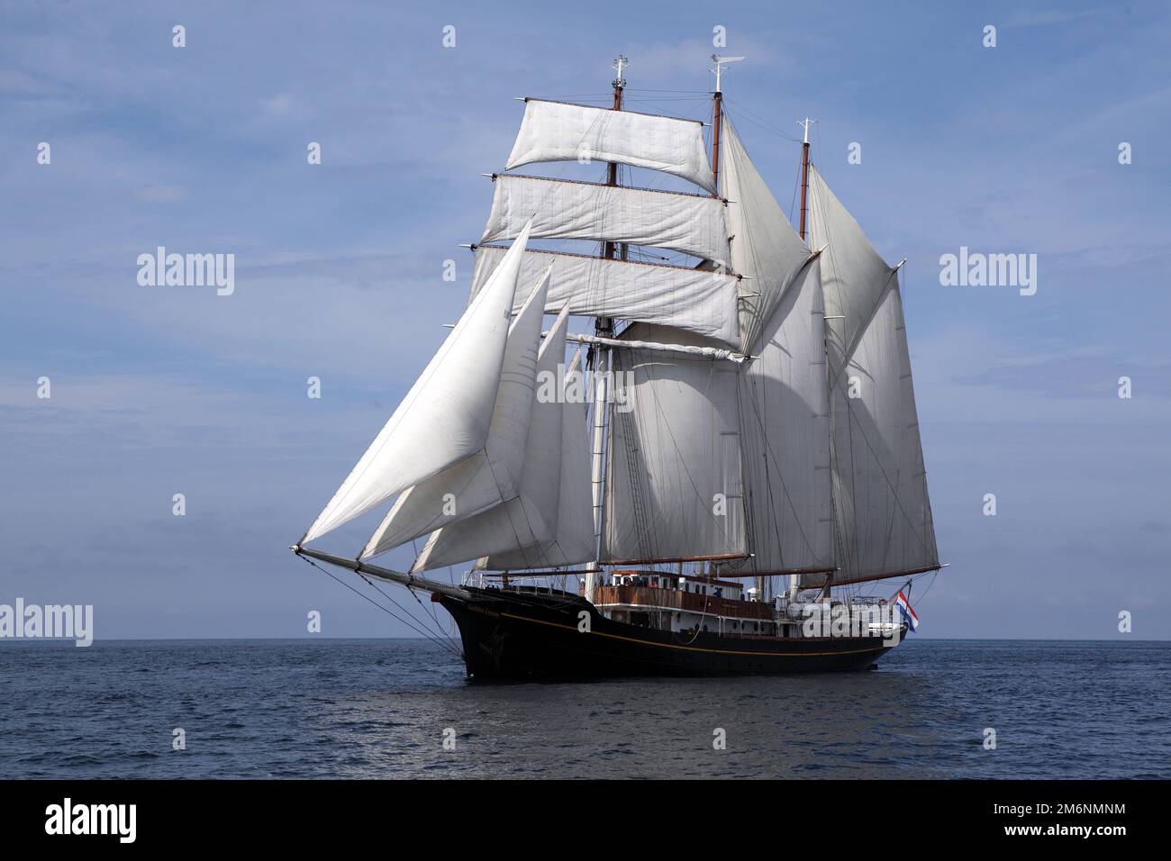 Dutch topsail schooner Gulden Leeuw, Stavanger race start, 2014 Stock ...