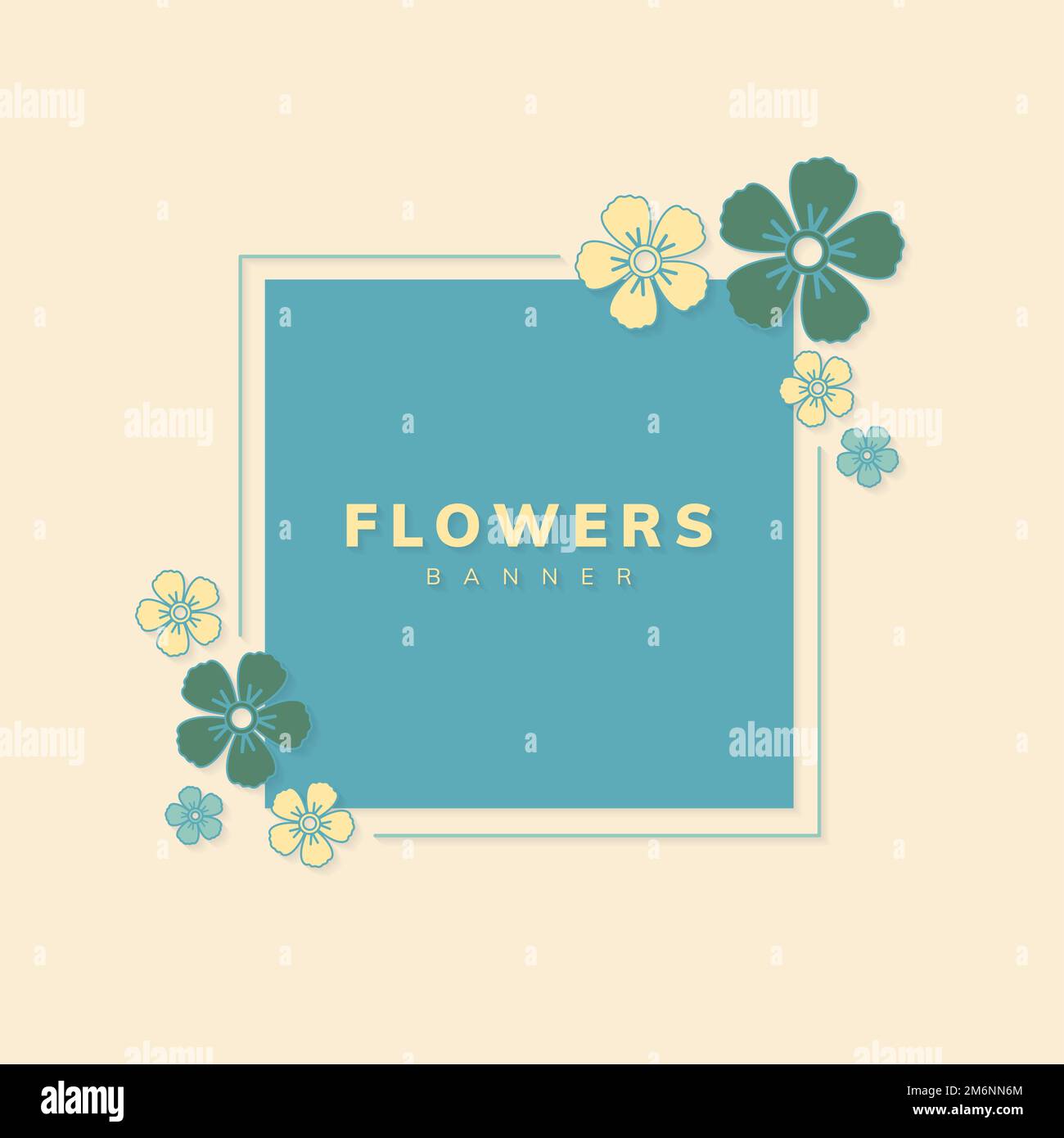 Flower badge Stock Vector Images - Alamy