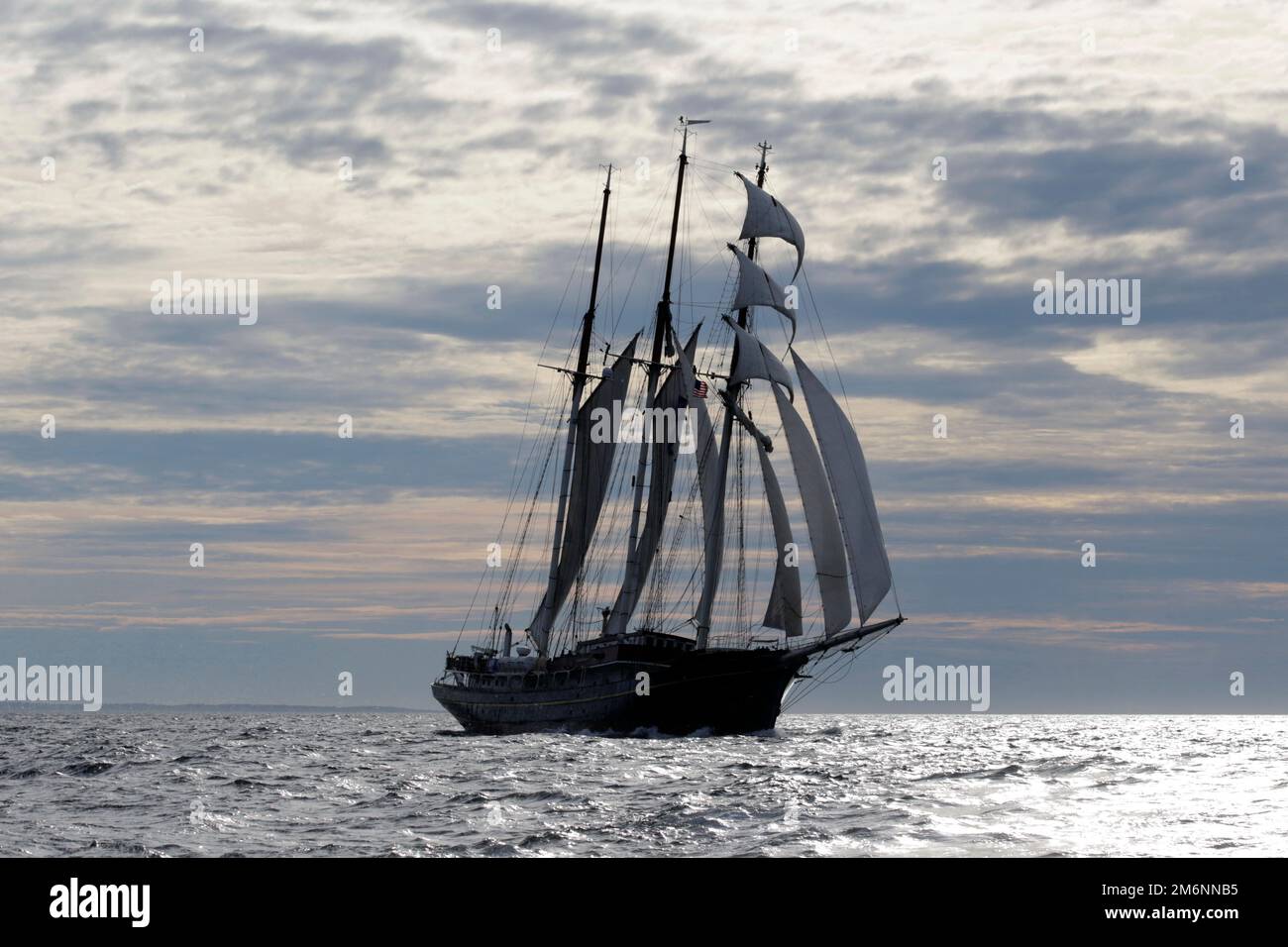 Dutch topsail schooner Gulden Leeuw, Sail Boston race start, 2017 Stock ...