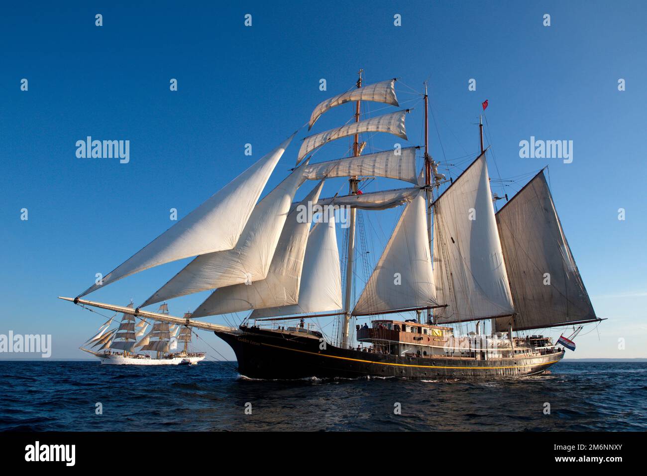 Dutch topsail schooner Gulden Leeuw, Sunderland race start, 2018 Stock ...