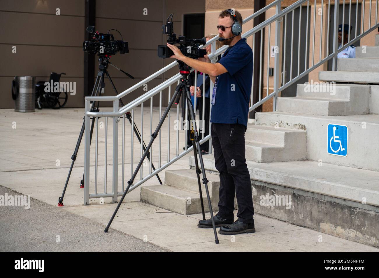 Alex Goad, videographer, 502nd Air Base Wing Public Affairs, captures ...