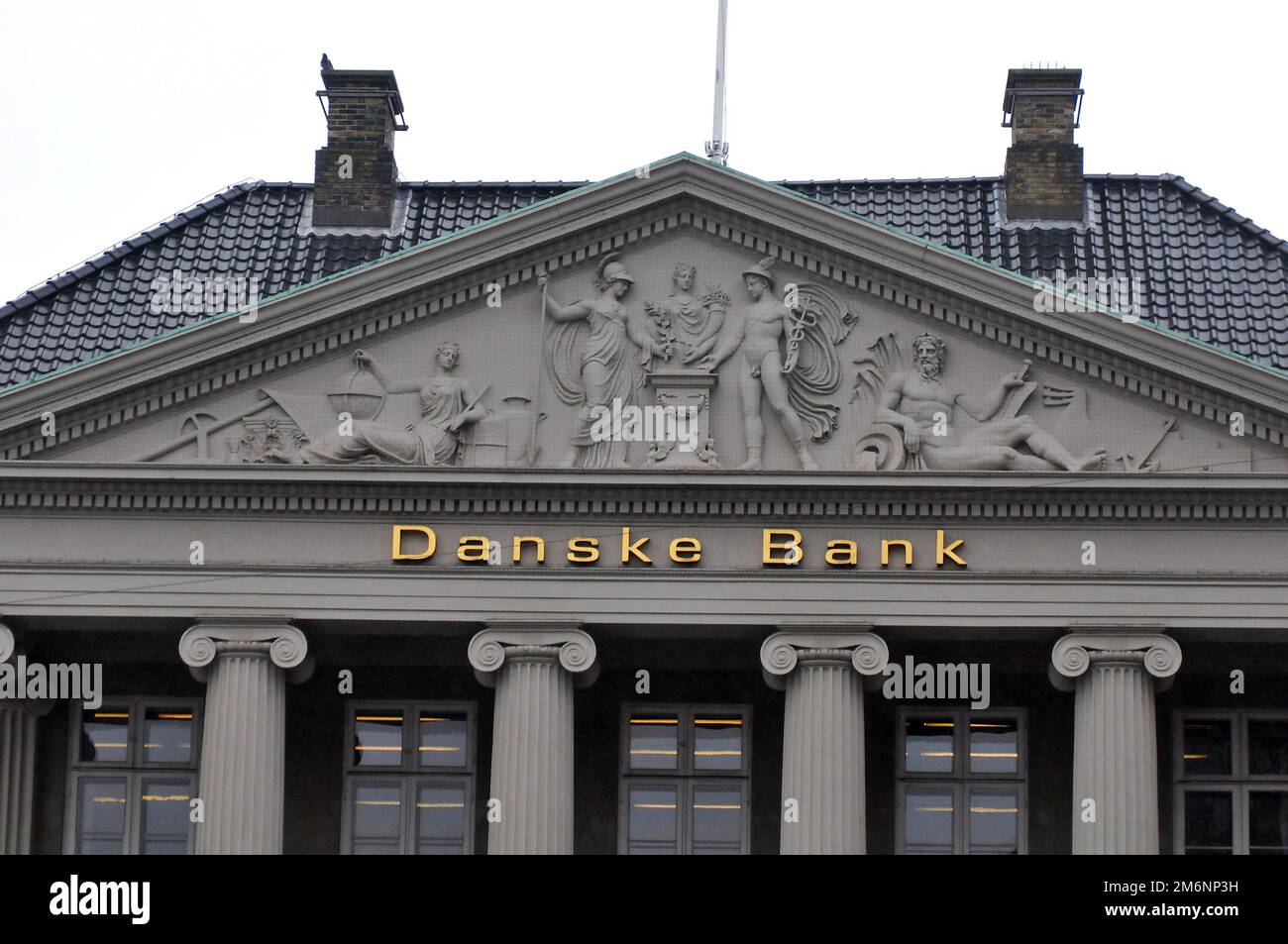 Copenhagen/Denmark/05 January 2023/ Danske Bank head officve in danish capital omne opf danosh ...