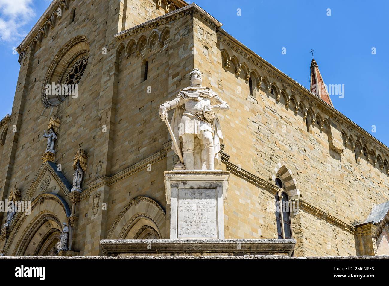 The Monument to Ferdinando I de' Medici in front of the Arezzo ...