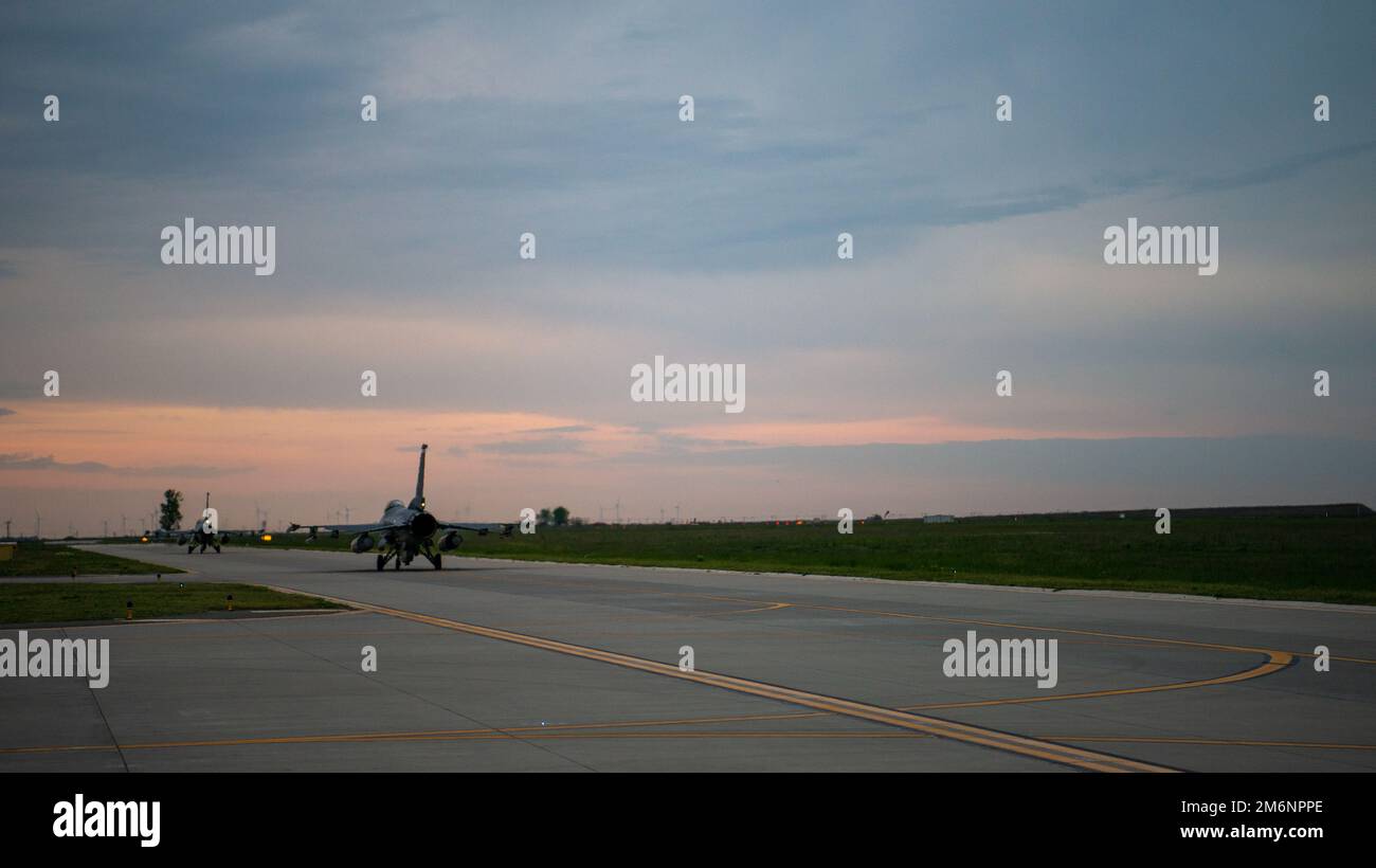 A U.S. Air Force F-16 Fighting Falcon assigned to the 510th ...