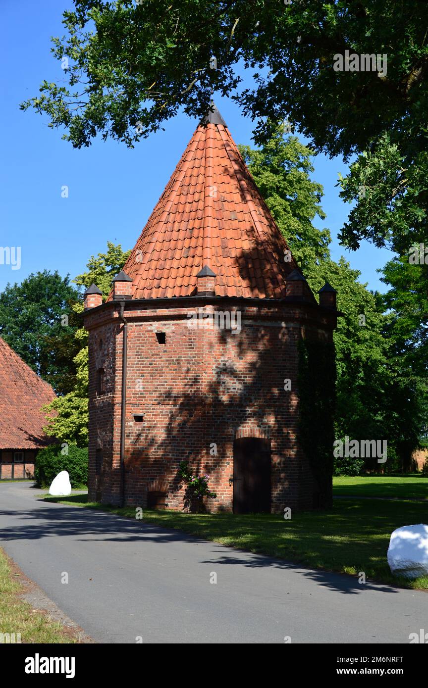 Historical Manor in the Village Boehme, Lower Saxony Stock Photo - Alamy