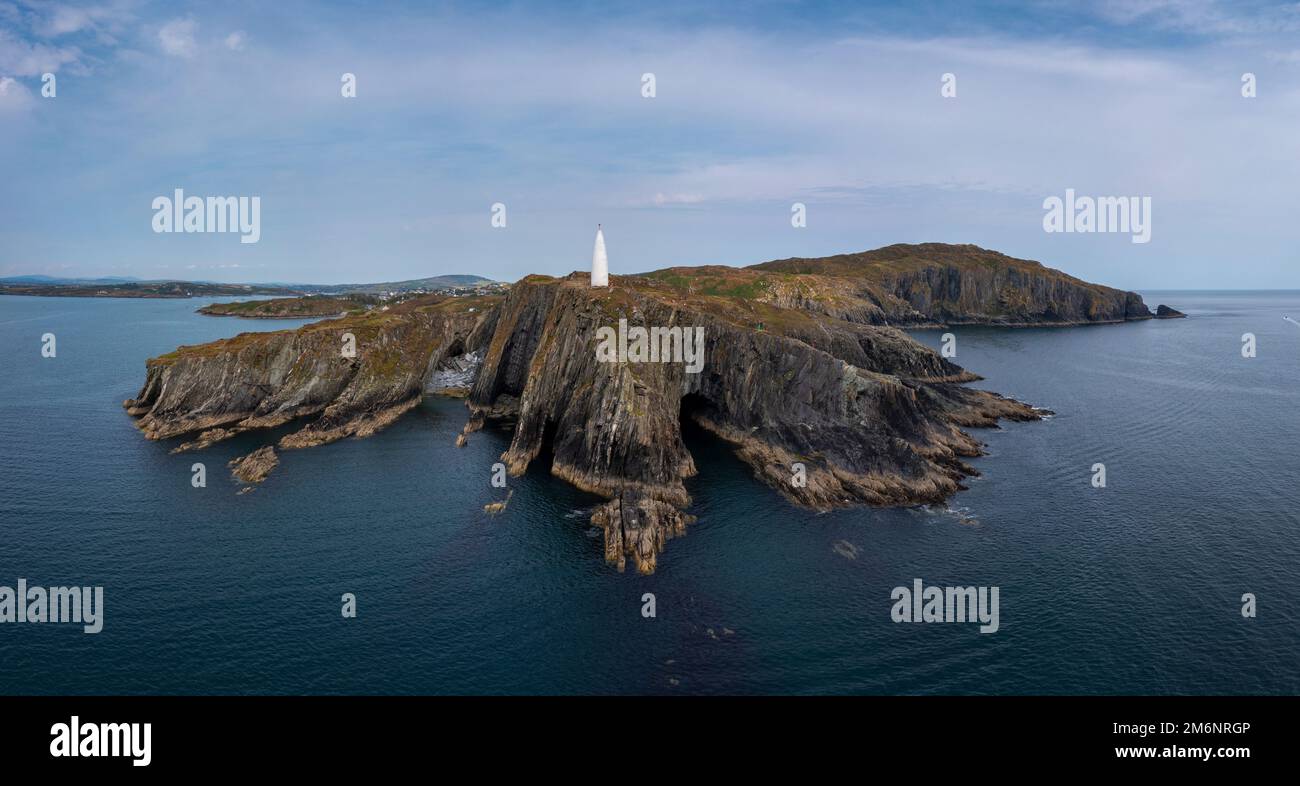 Panorama landscape view of the Baltimore Beacon and entrance to ...