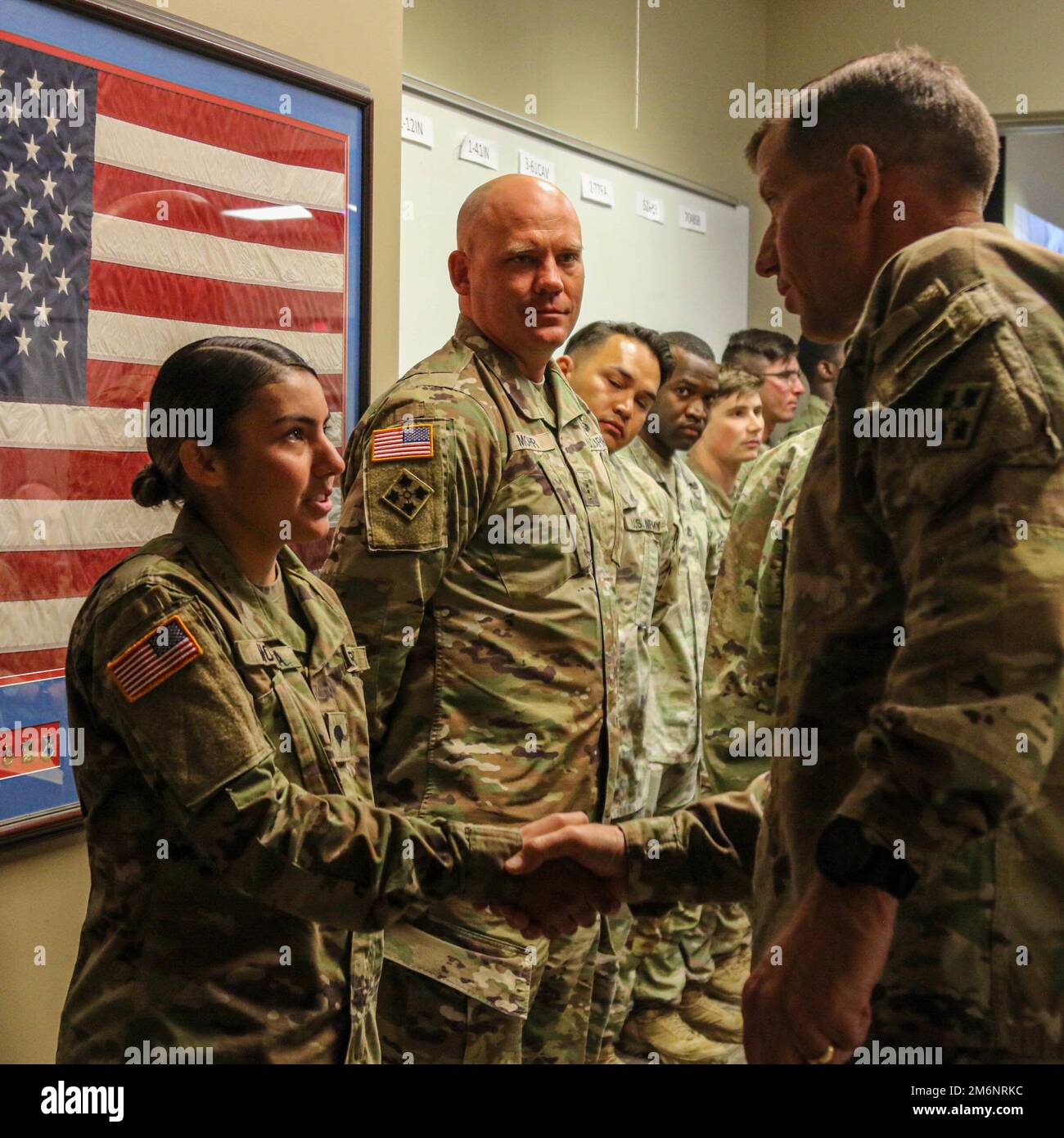 Maj. Gen. David Hodne, commanding general of the 4th Infantry Division ...