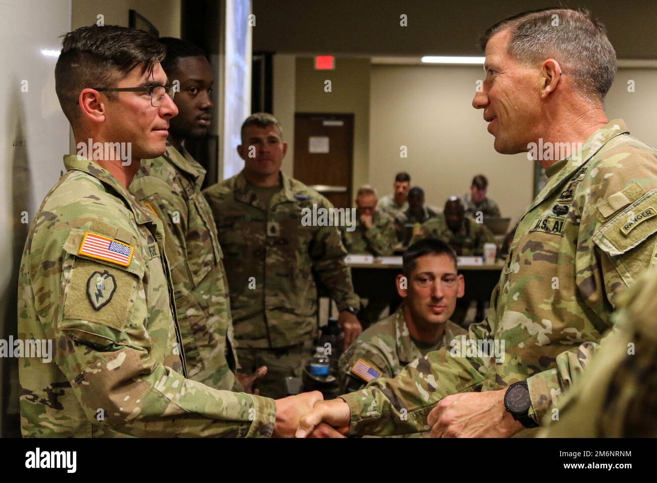 Maj. Gen. David Hodne, commanding general of the 4th Infantry Division ...