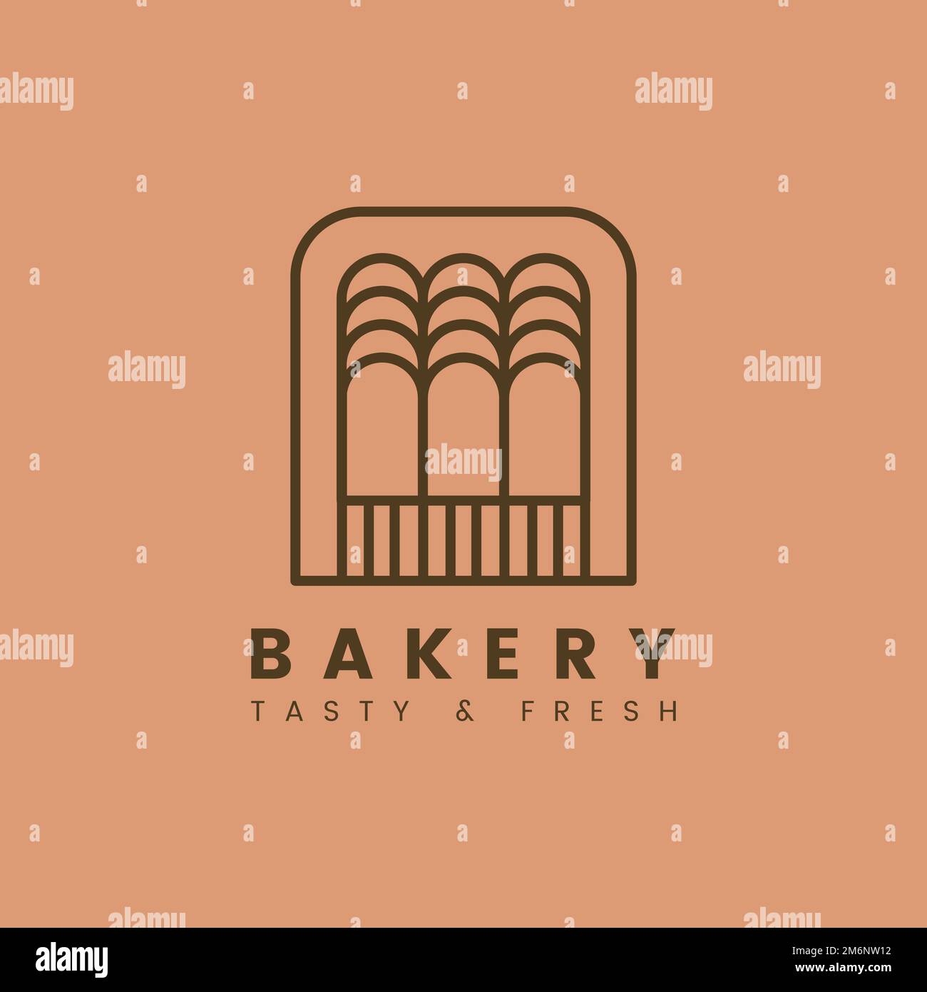 Fresh bakery pastry shop logo vector Stock Vector Image & Art - Alamy