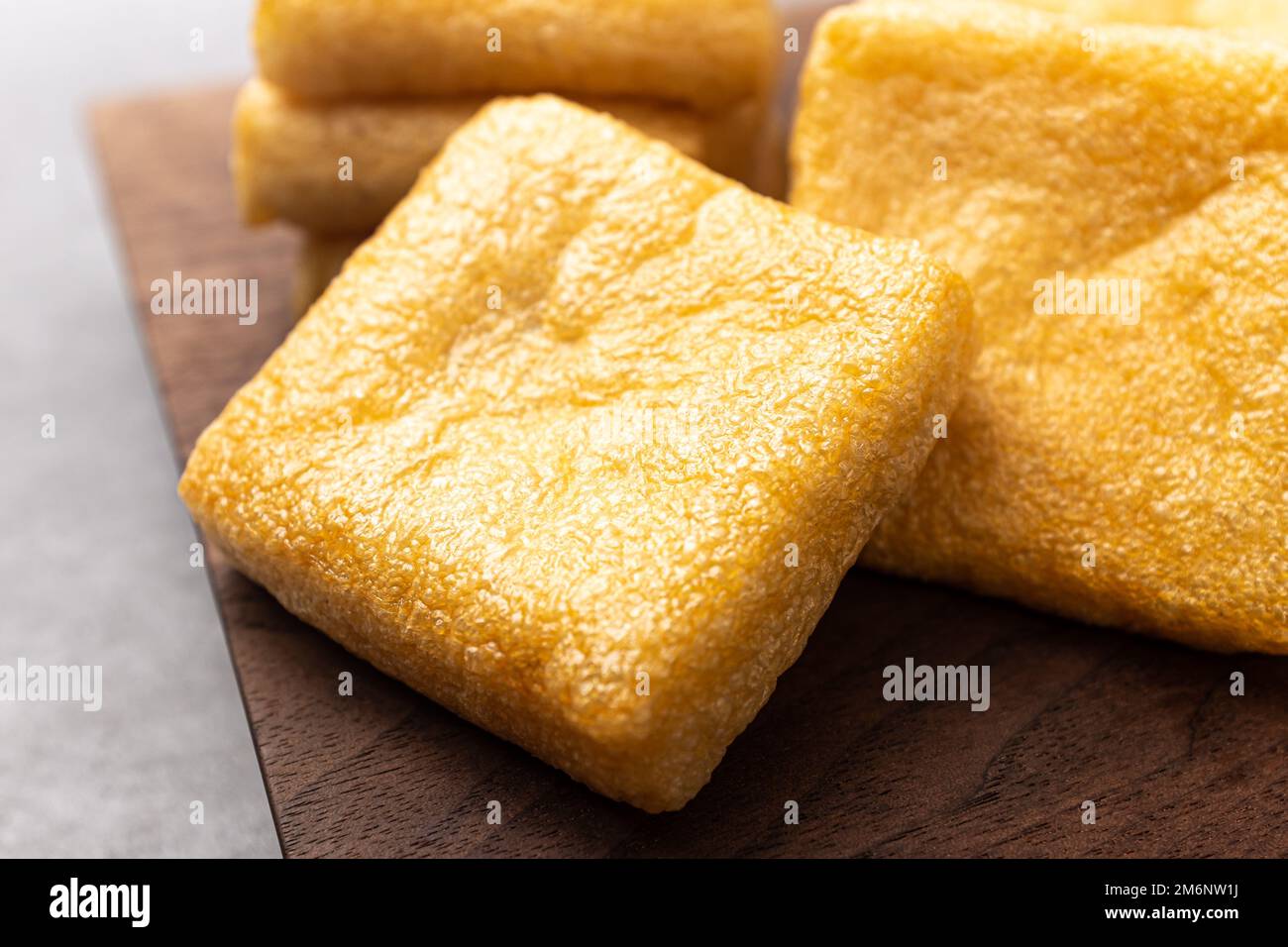 Square tofu made by deep-fried tofu Stock Photo - Alamy