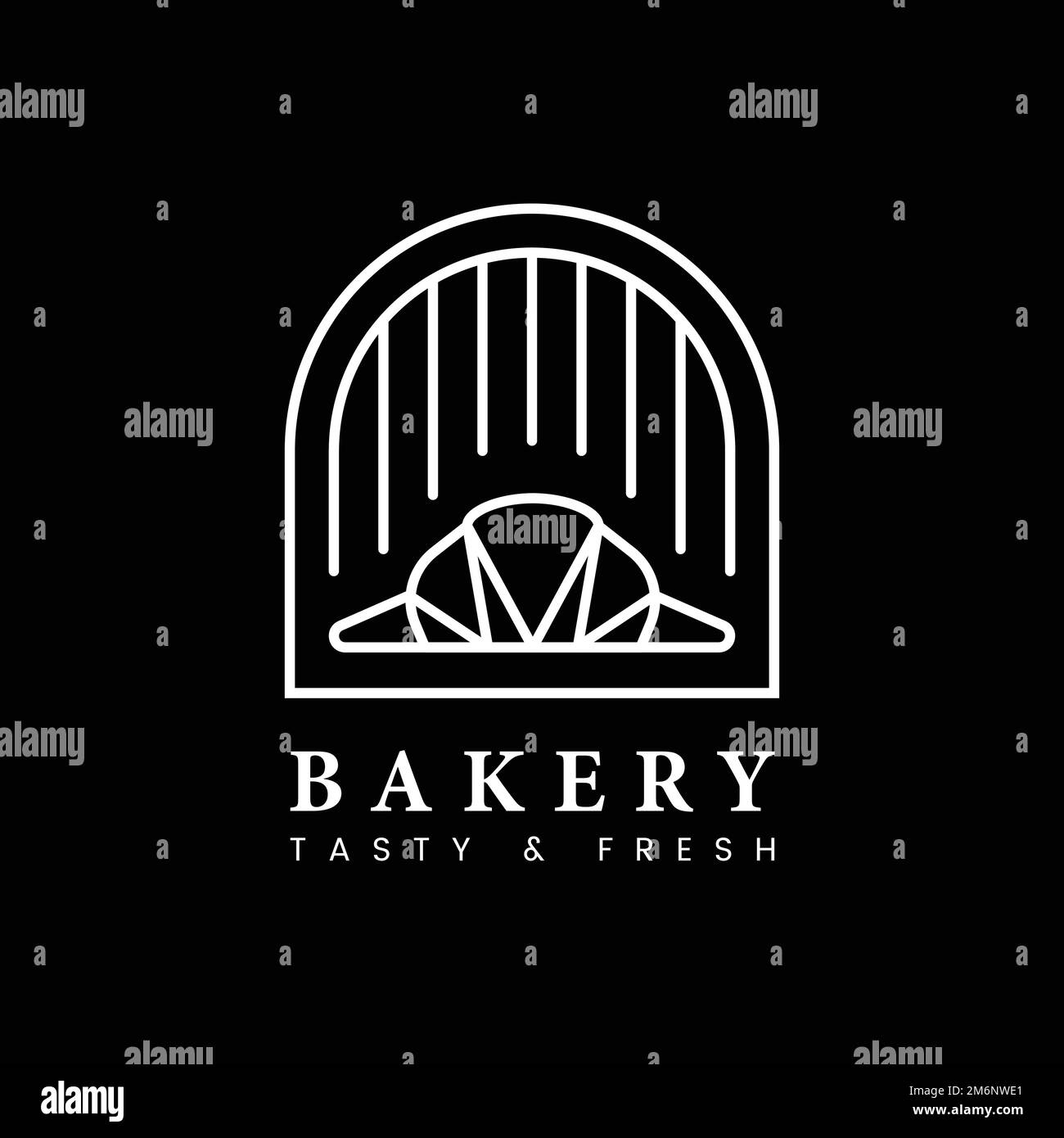Fresh bakery pastry shop logo vector Stock Vector Image & Art - Alamy