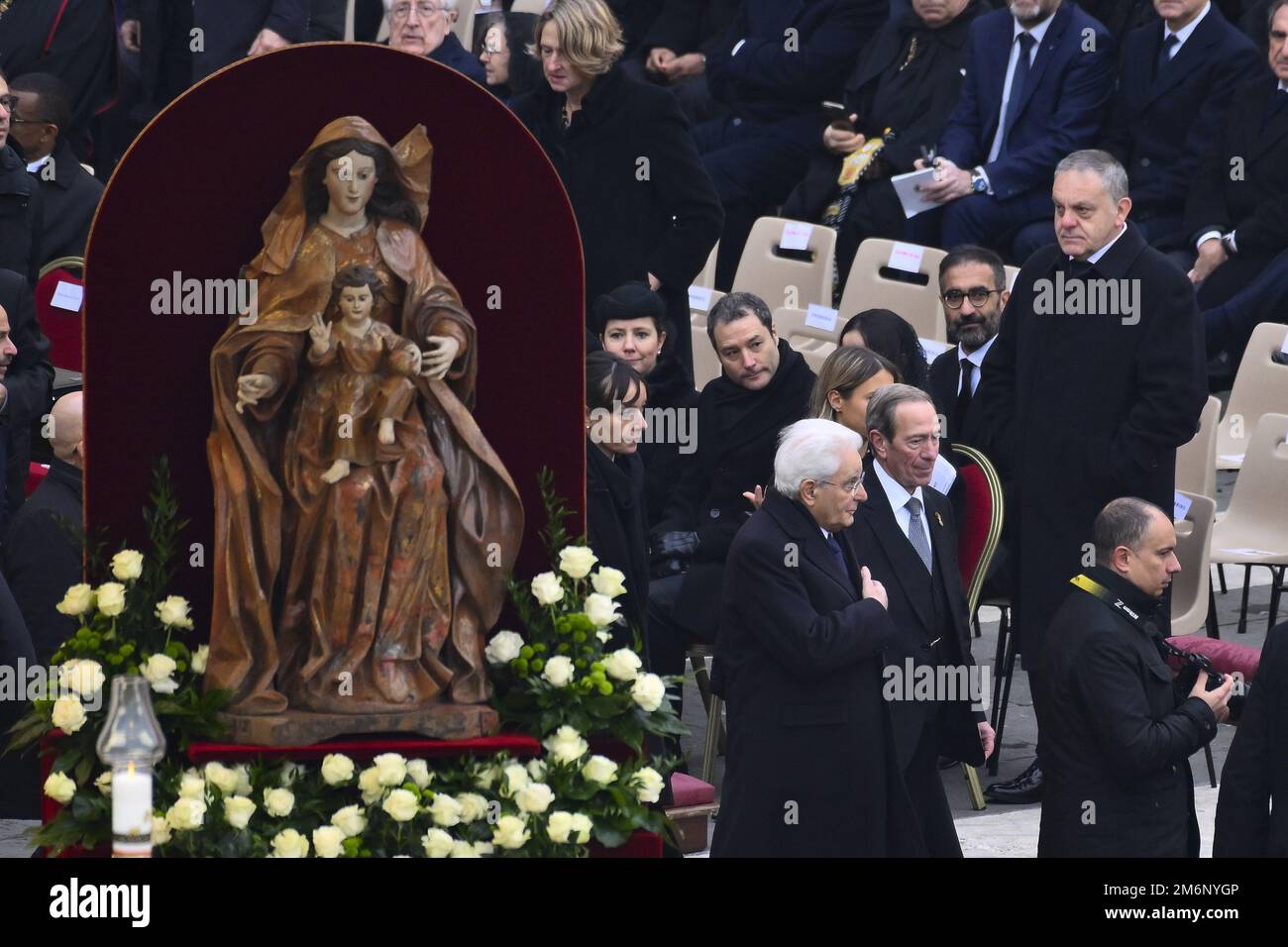 Vatican05th Jan, 2023. Italian President Sergio Mattarella during the ...