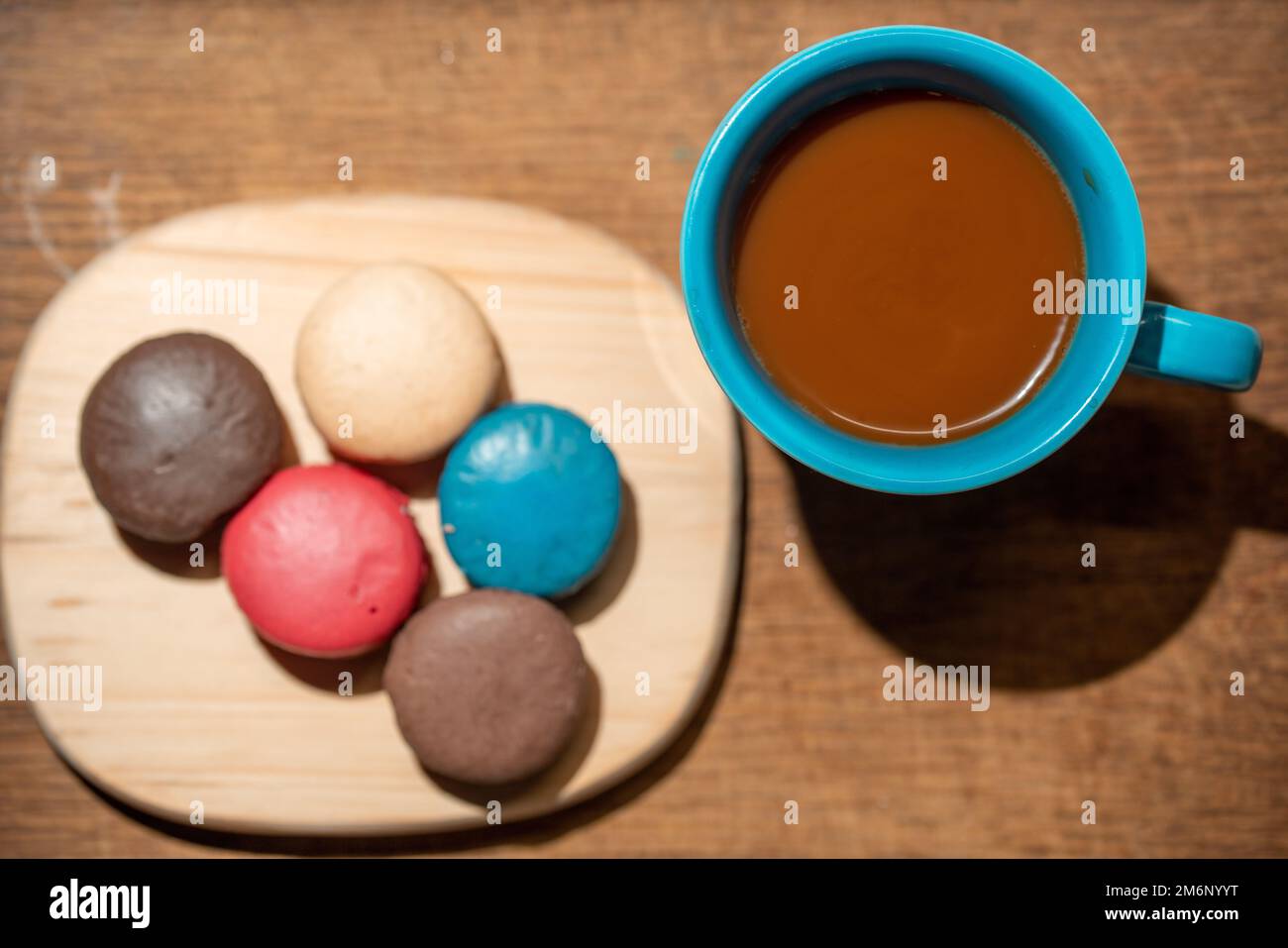 Closeup of Colorful macaroons Stock Photo - Alamy