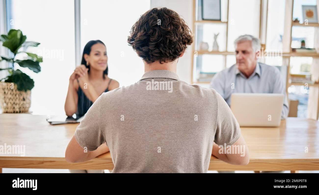 Job interview, business people and HR, recruitment and hiring ...