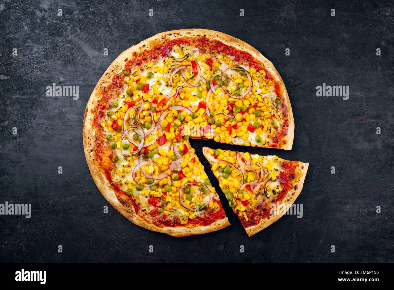 Traditional Italian pizza Mexico with corn Stock Photo - Alamy