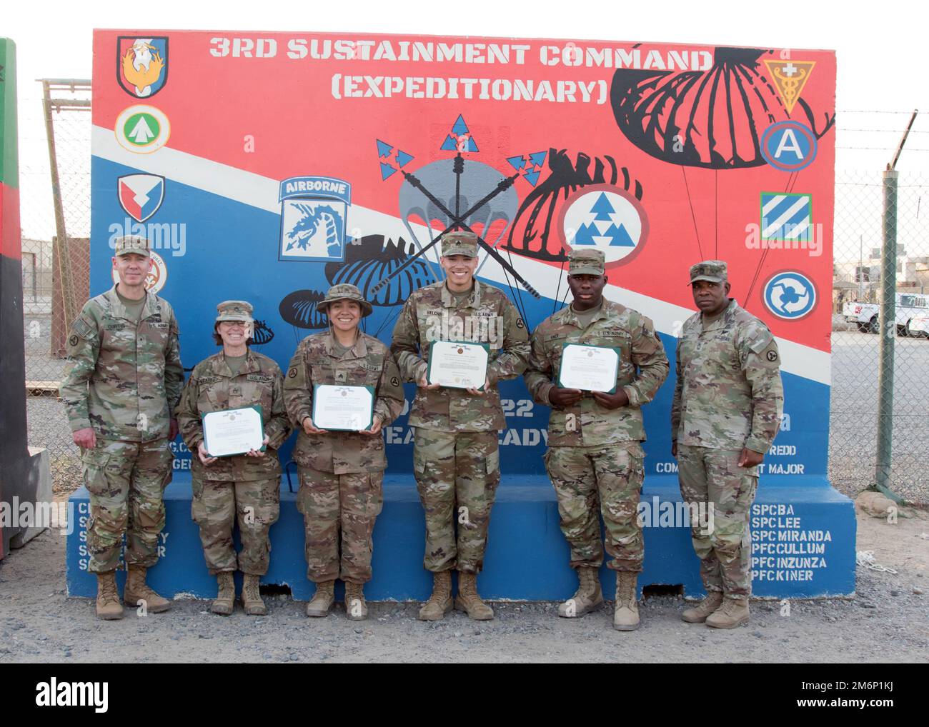 Brig. Gen. Lance G. Curtis and Master Sgt. Jamel C. Fulks, the command ...