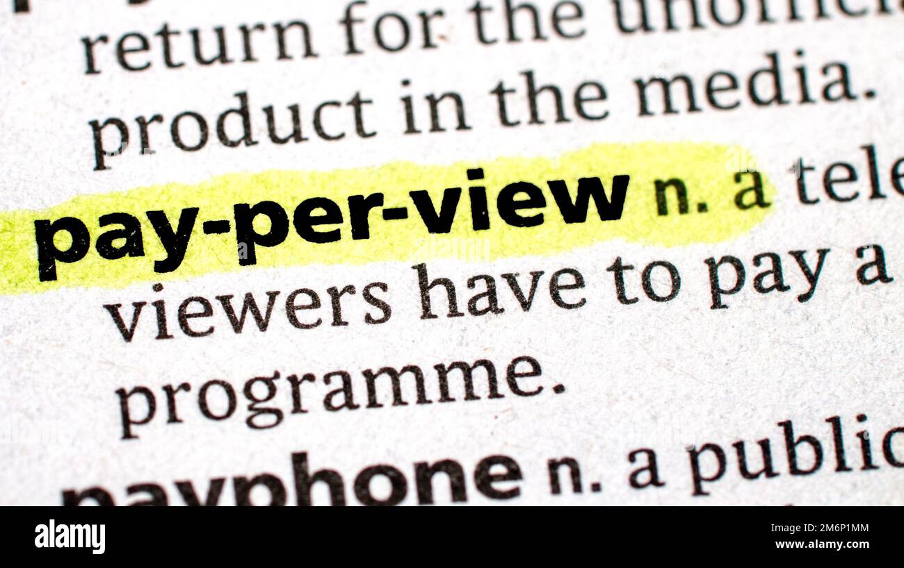 Pay view tv hi-res stock photography and images - Alamy