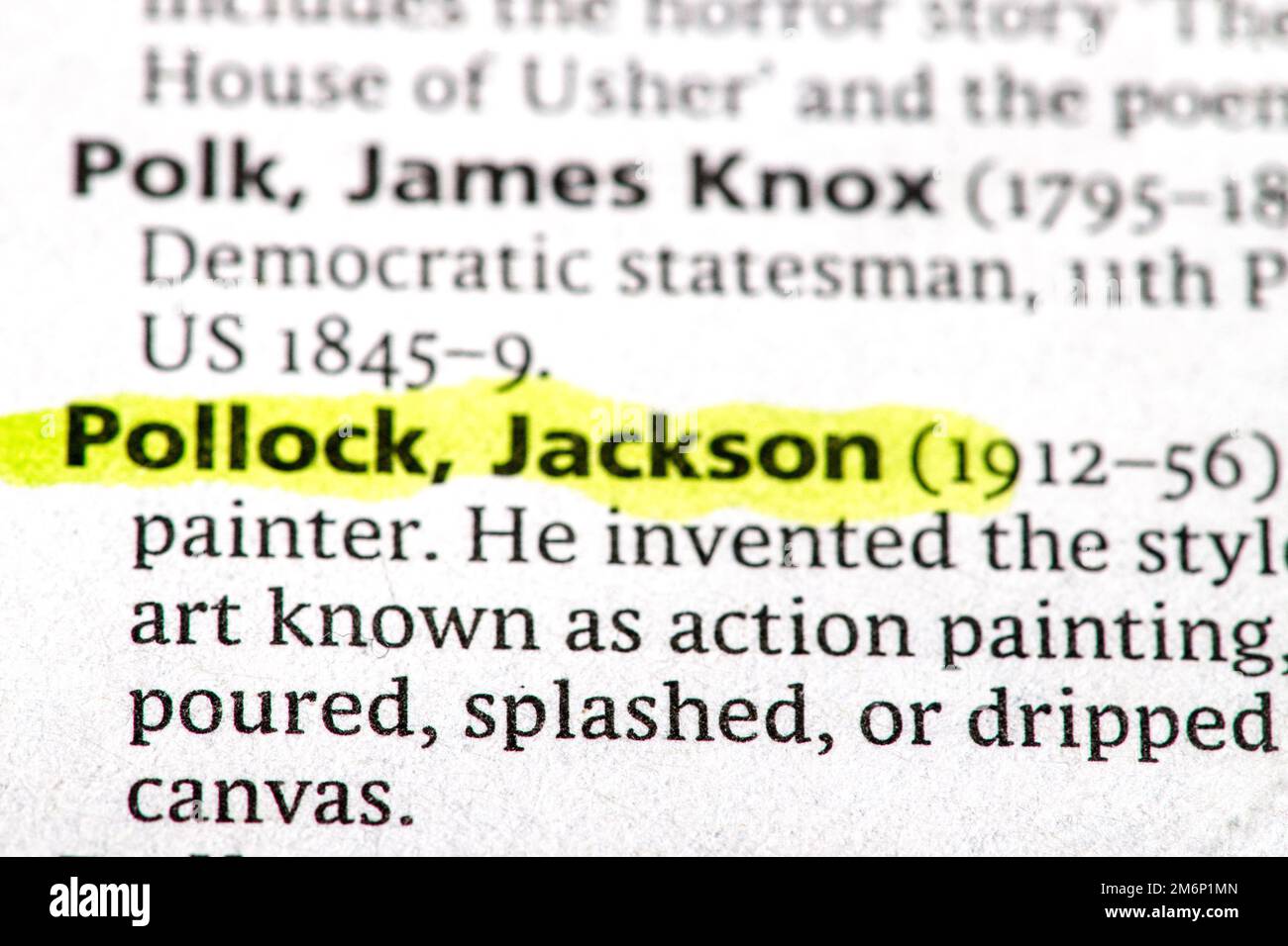 Pollock jackson artist hi-res stock photography and images - Alamy