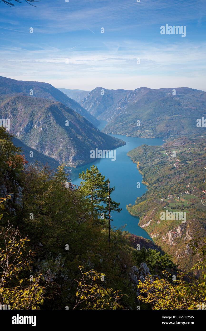 River Drina flows through the mountain Tara Stock Photo - Alamy