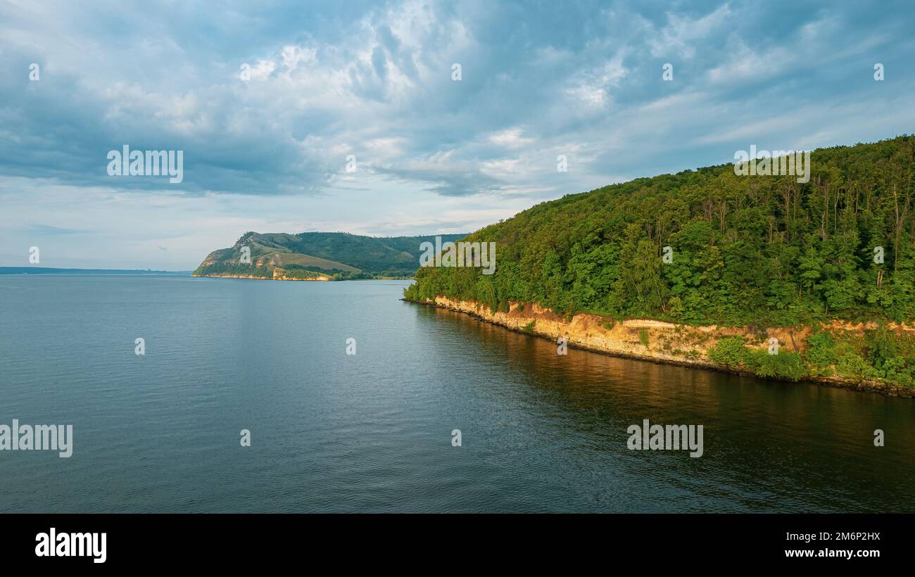 Travel to Russia, the Volga River, Central Russia, Samara Luka. Summer ...