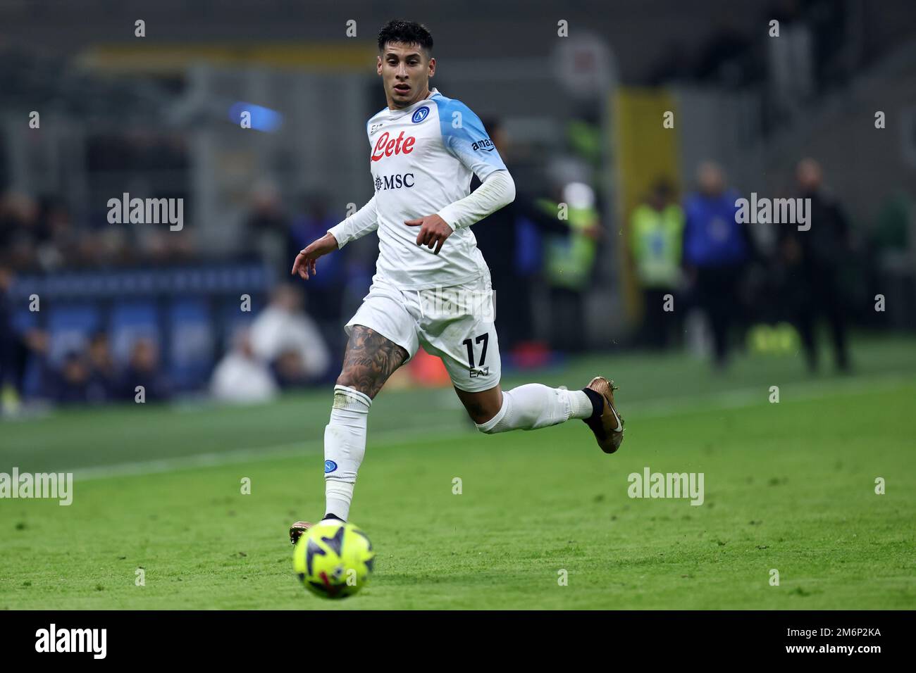 Milano, Italy. 04th Jan, 2023. Mathias Olivera of Ssc Napoli in action ...