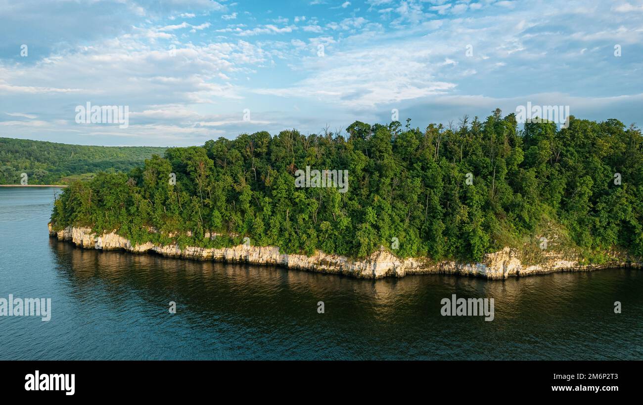 Travel to Russia, the Volga River, Central Russia, Samara Luka. Summer ...