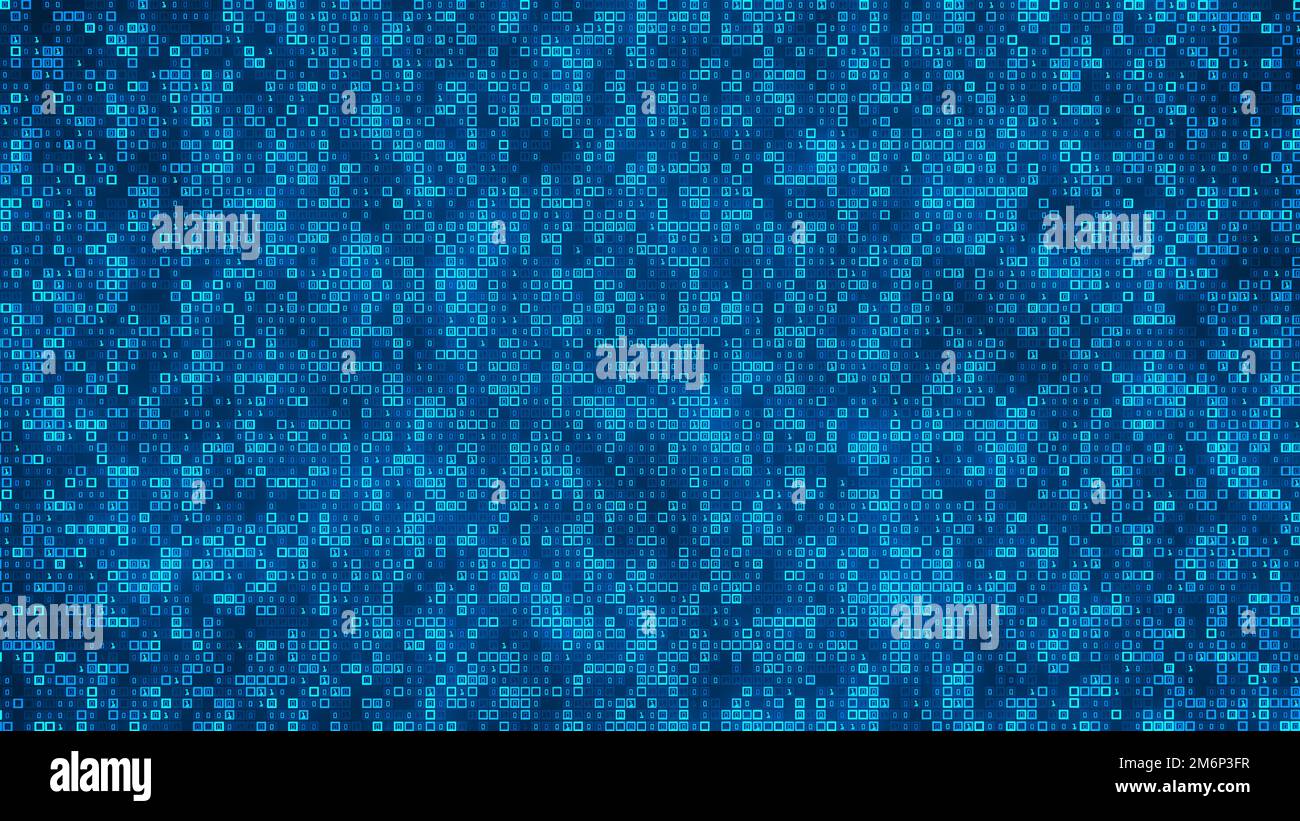 3d big data futuristic matrix hi-res stock photography and images - Alamy