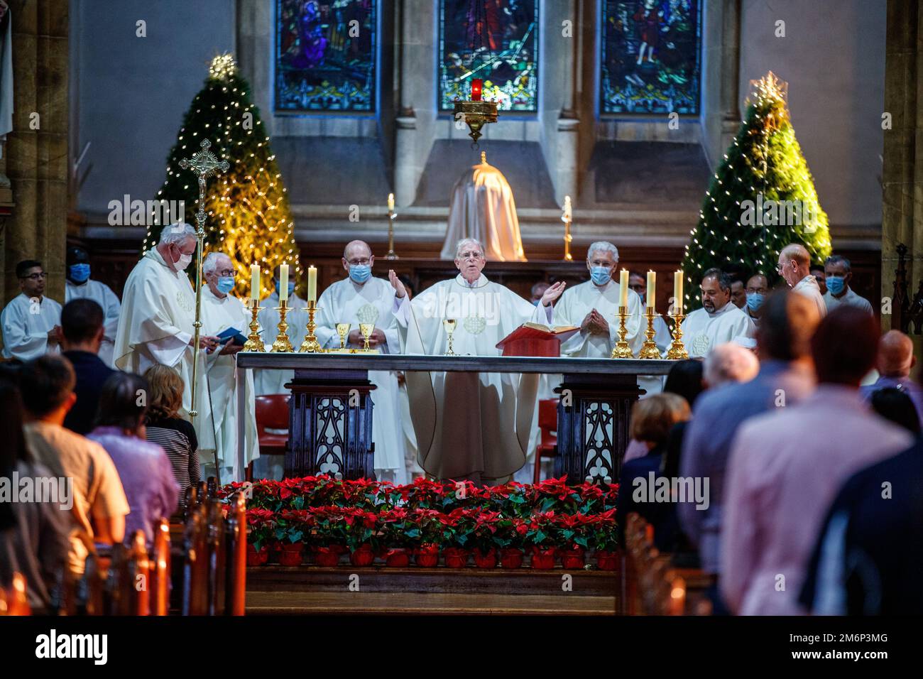Vicar General Fr Dean Marin, during a special memorial Mass for Pope ...
