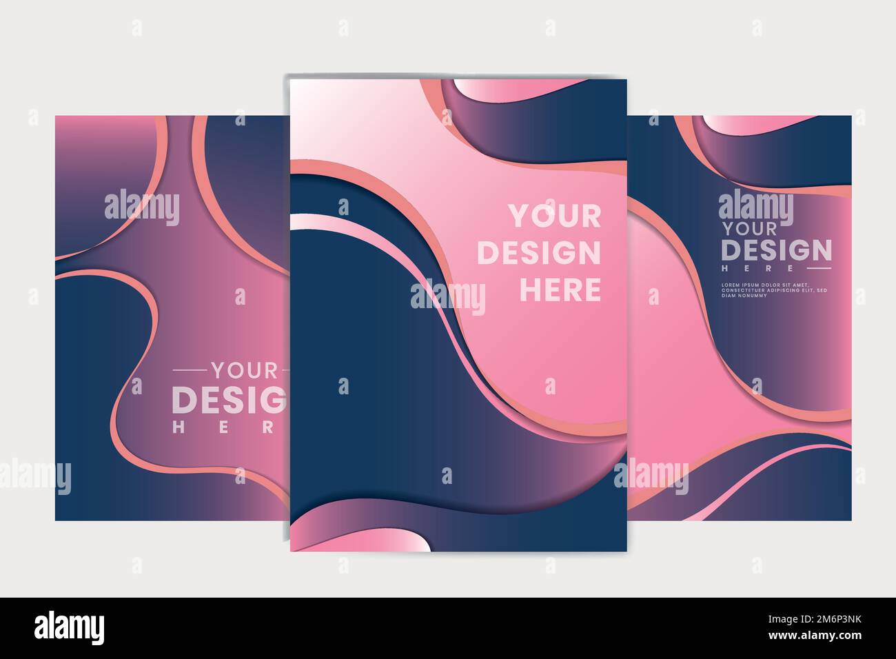 Pink poster design vector set Stock Vector Image & Art - Alamy