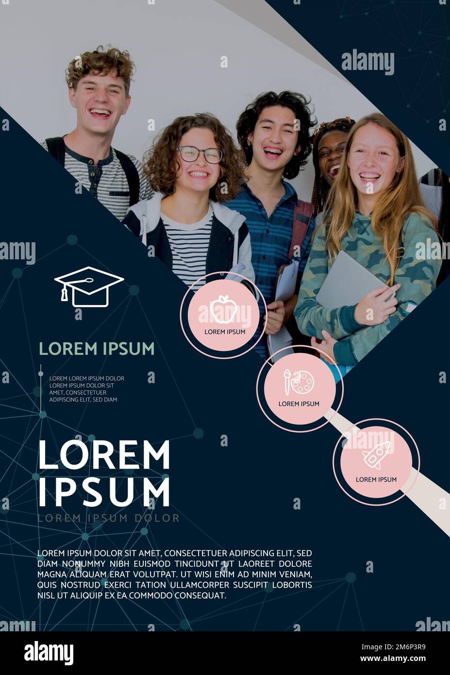 High school poster design vector Stock Vector Image & Art - Alamy