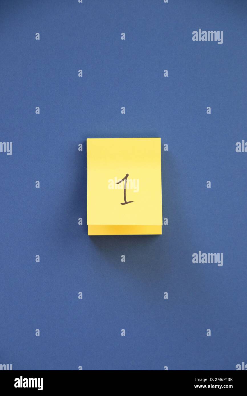 Sign number one, Concept top winner success or calendar idea Stock ...