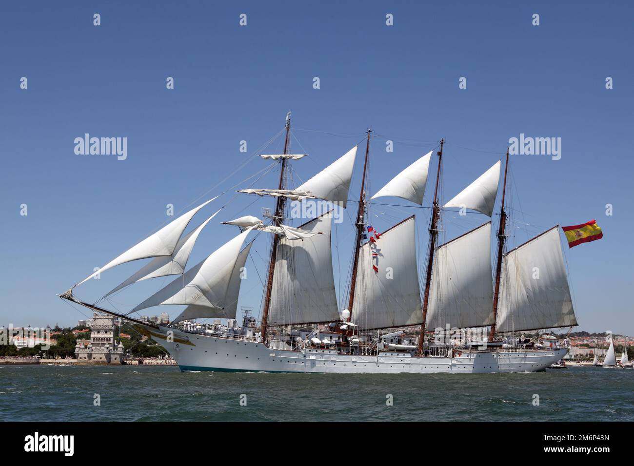 Spanish Navy topsail schooner Juan Sebastian de Elcano, Lisbon, 2012 ...