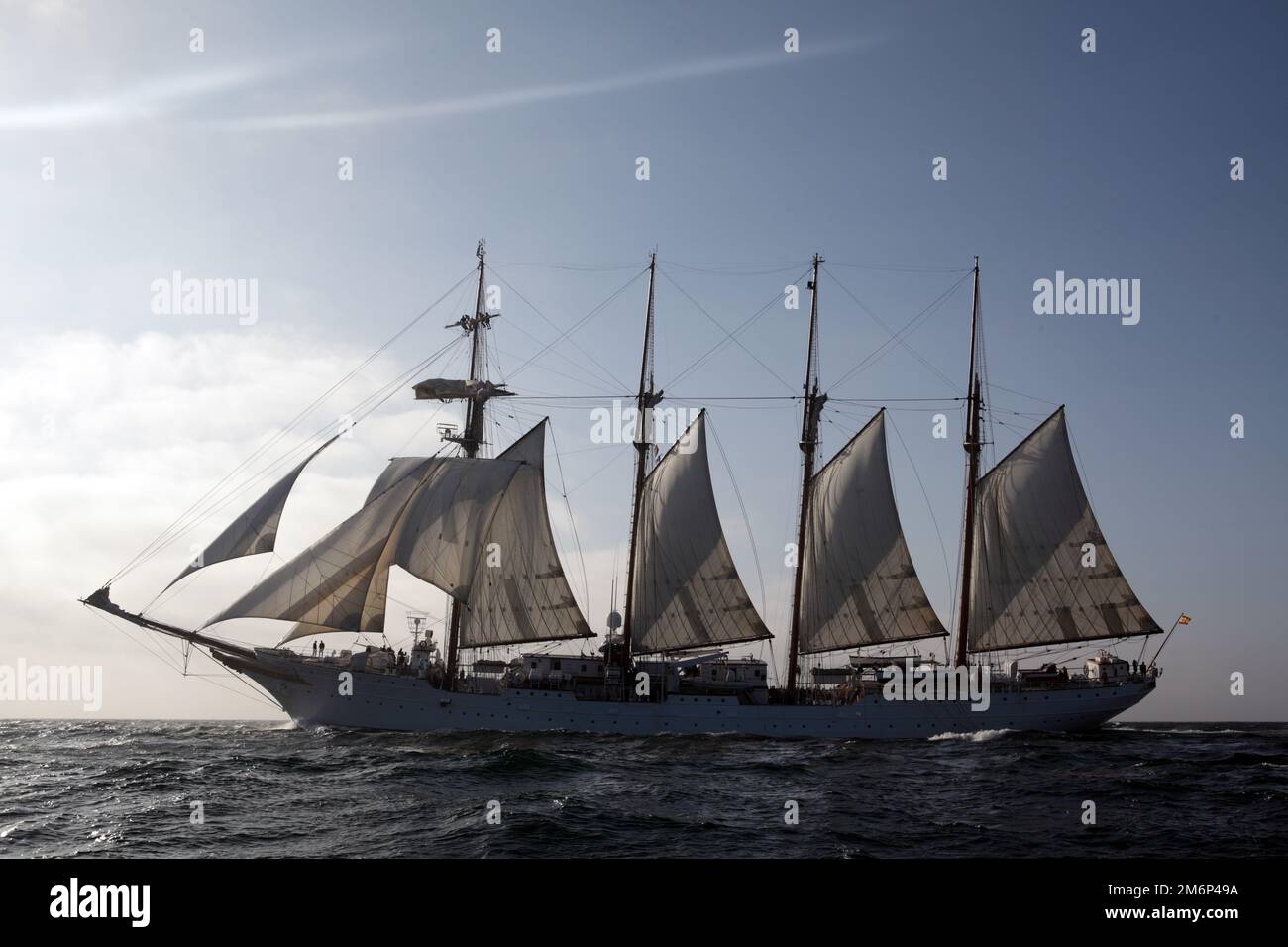 Spanish Navy topsail schooner Juan Sebastian de Elcano, Lisbon, 2012 ...