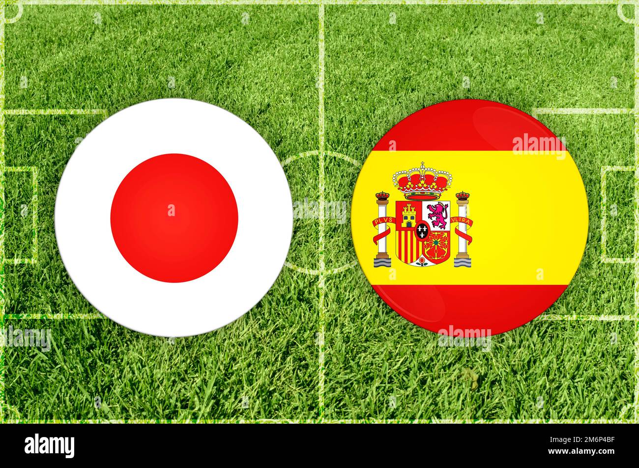 Japan vs spain soccer hi-res stock photography and images - Alamy