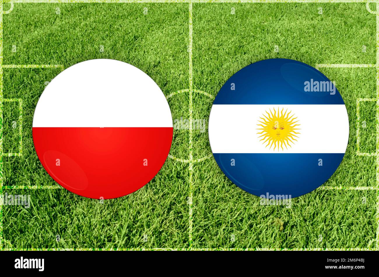 Poland vs Argentina football match Stock Photo - Alamy