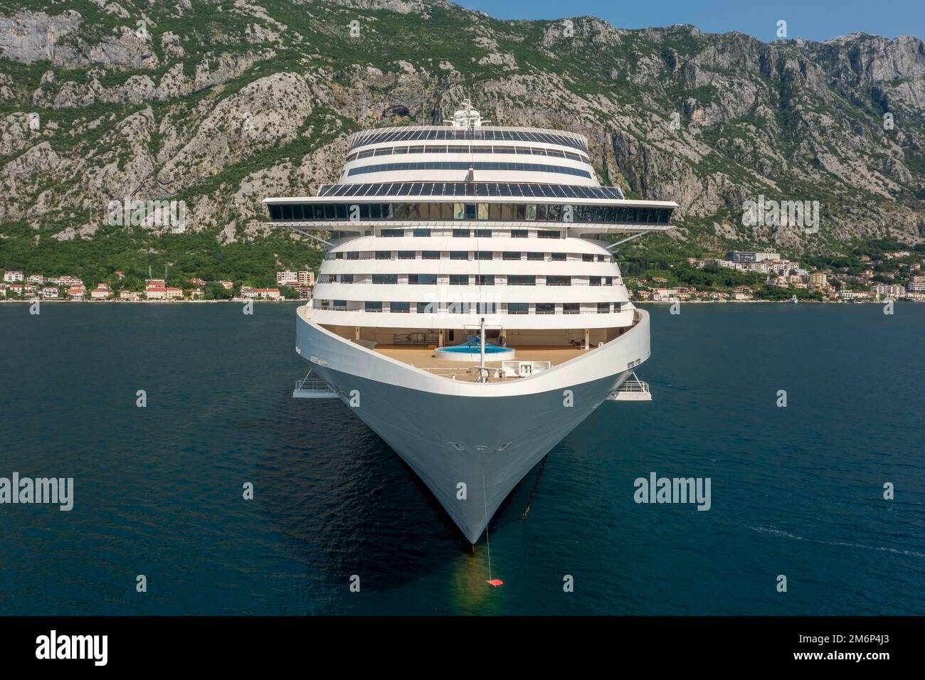 Large cruise ship front bow Stock Photo - Alamy