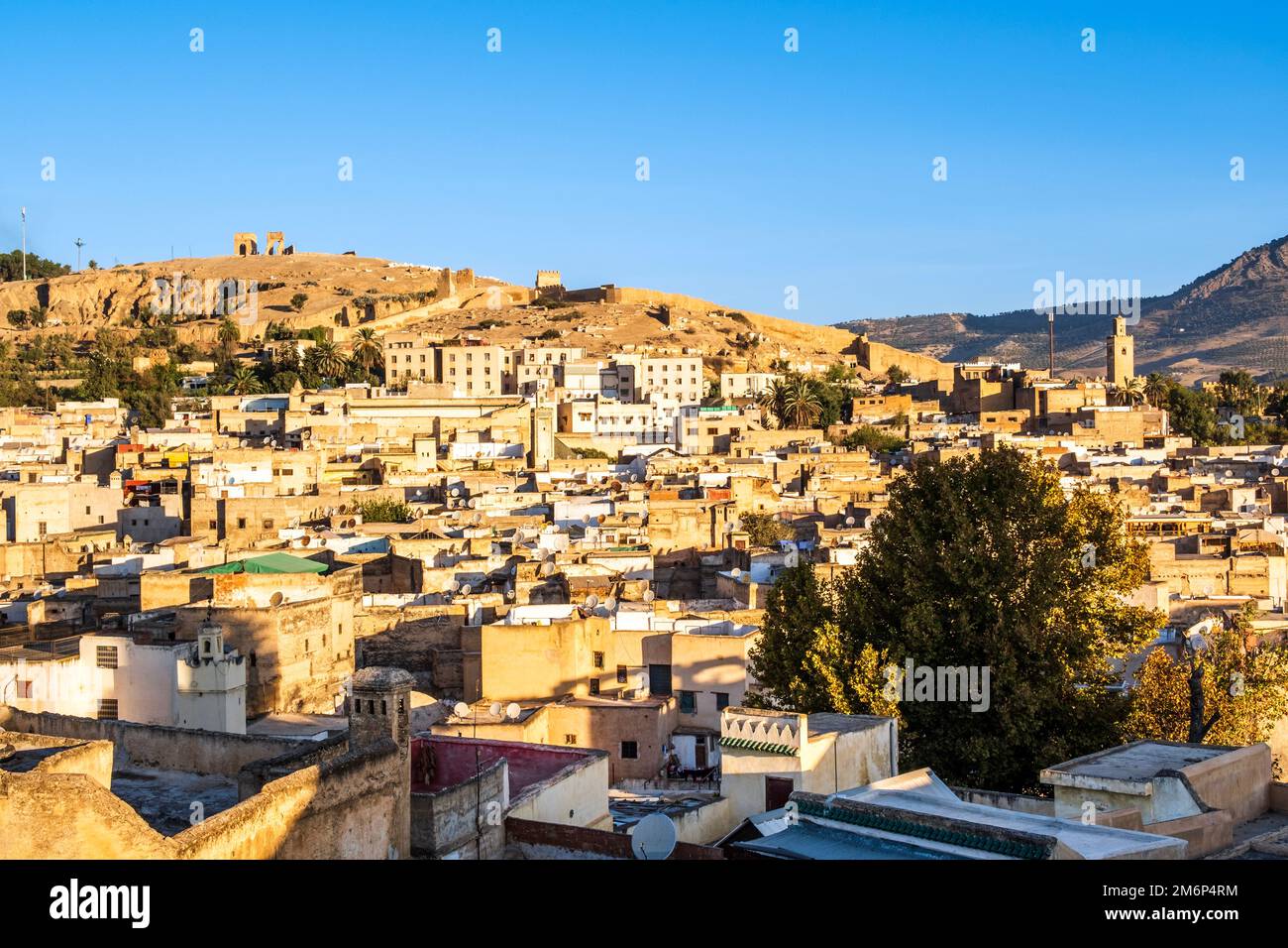 Beautiful cityscape of Arabic medina in Fez, Morocco, North Africa ...