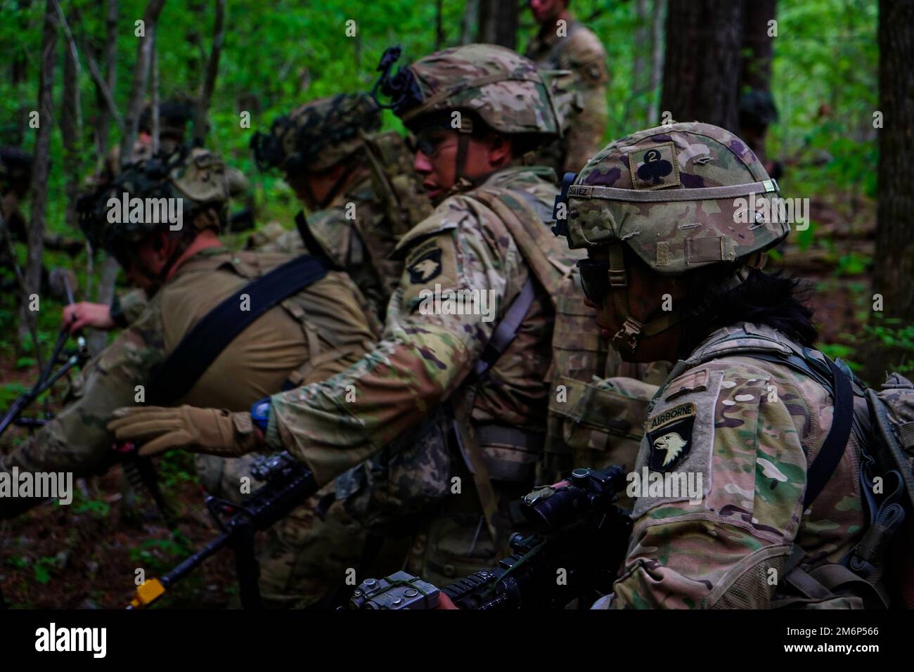 Soldiers from 2nd Battalion, 327th Infantry Regiment "No Slack", 1st ...
