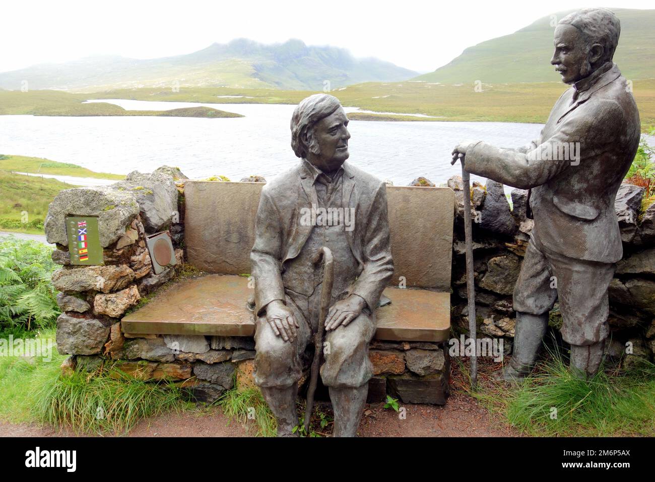Bronze Statues of Geologists Benjamin Peach & John Horne at Knockan ...