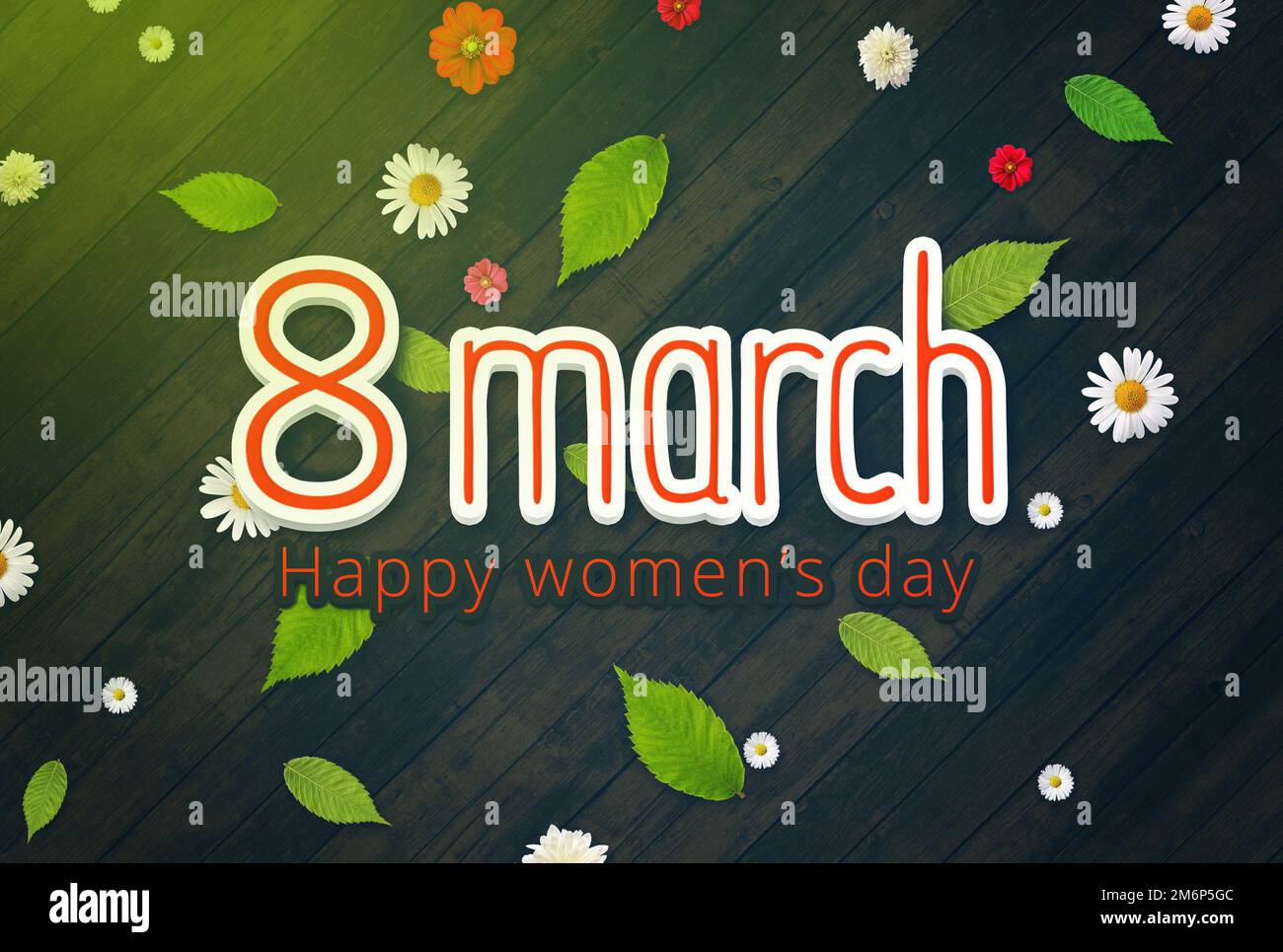 Background to the 8th of March International women's Day Stock Photo ...