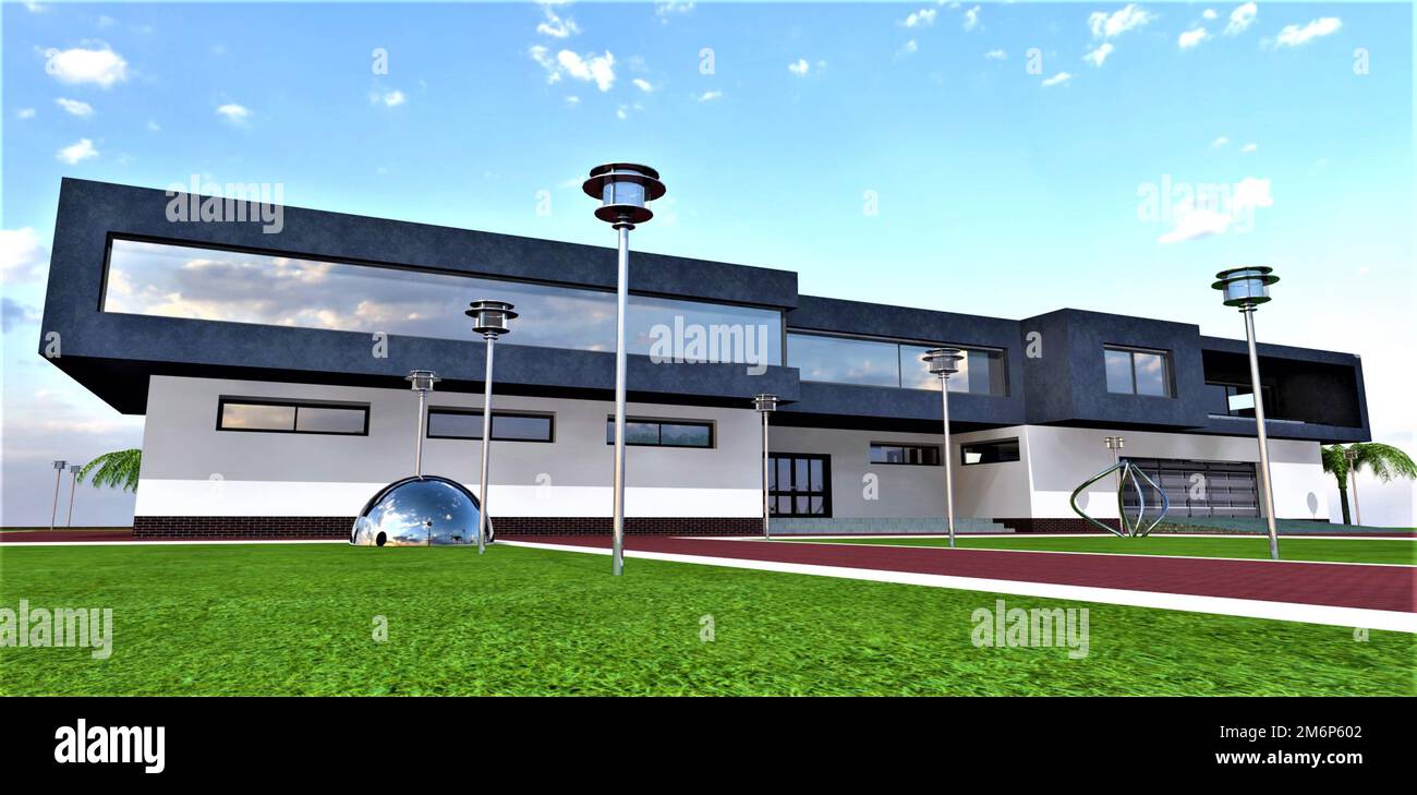 Modern three story house hi-res stock photography and images - Alamy