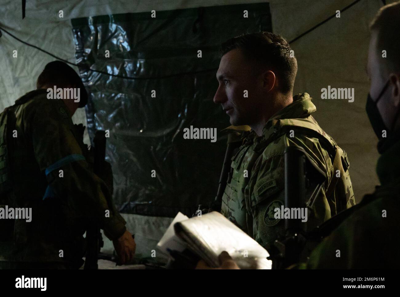 U.S. Army Capt. Denis Majewski, Commander of Outlaw Troop, 4th Squadron ...