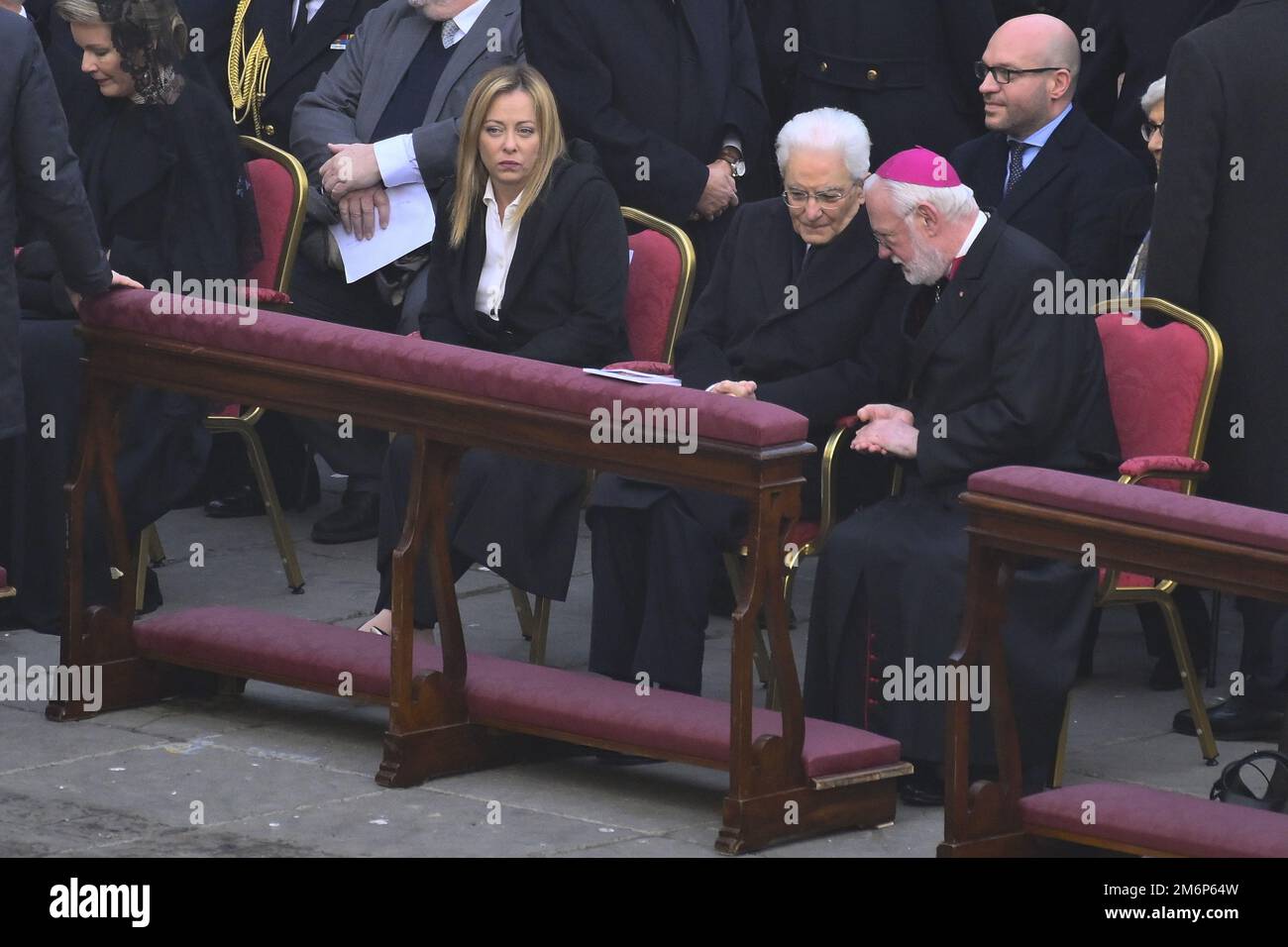 Vatican. 05th Jan, 2023. Italian President Sergio Mattarella and Prime ...