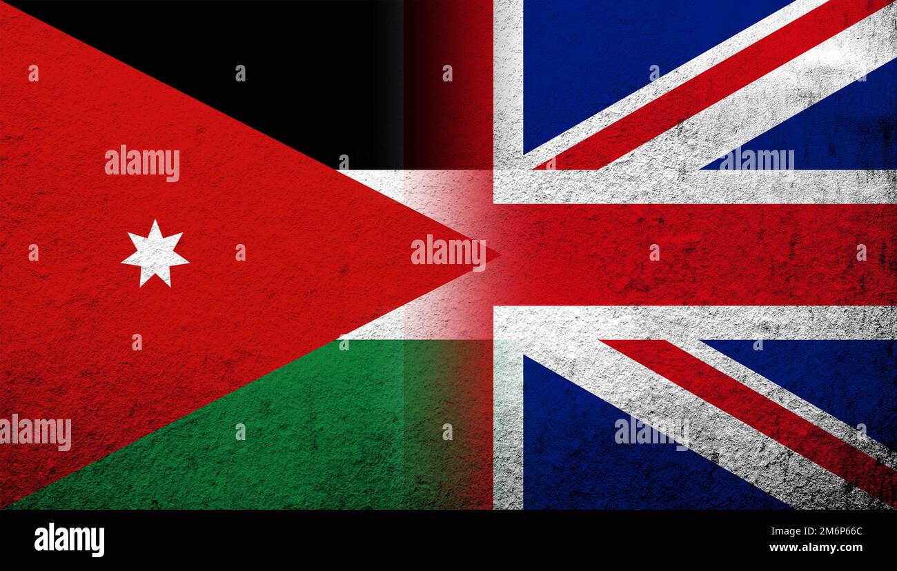 National flag of United Kingdom (Great Britain) Union Jack with The ...