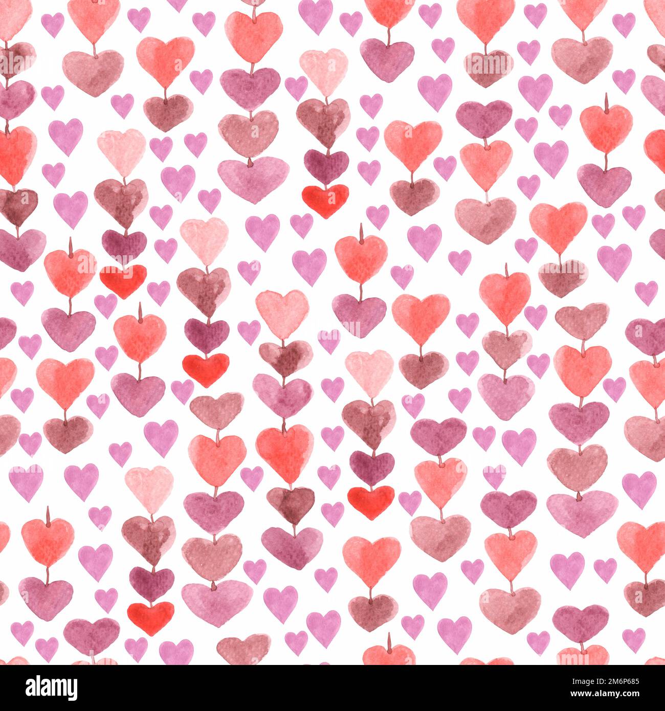 Pattern of chain of hearts. Seamless background for your design ...