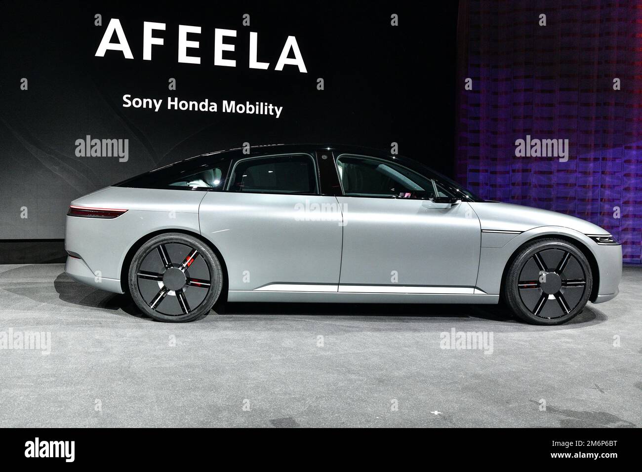 LAS VEGAS, Nevada - Kenichiro Yoshida introduces the Sony Honda Afeela ...