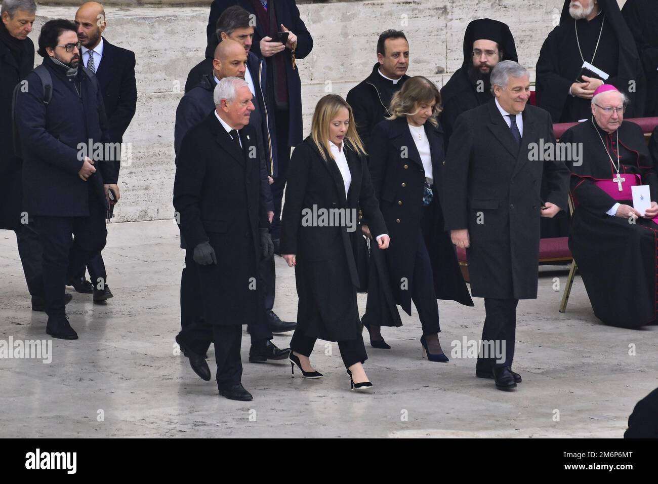 Vatican. 05th Jan, 2023. Prime Minister of Italy Giorgia Meloni during ...