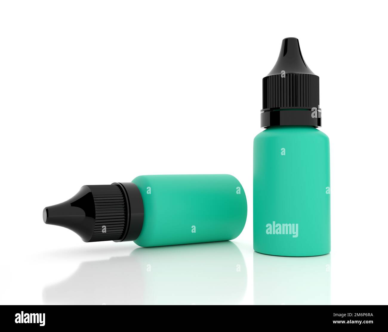 Eye Drop or Nasal Drop Bottle Mockup isolated on White Background - 3D ...