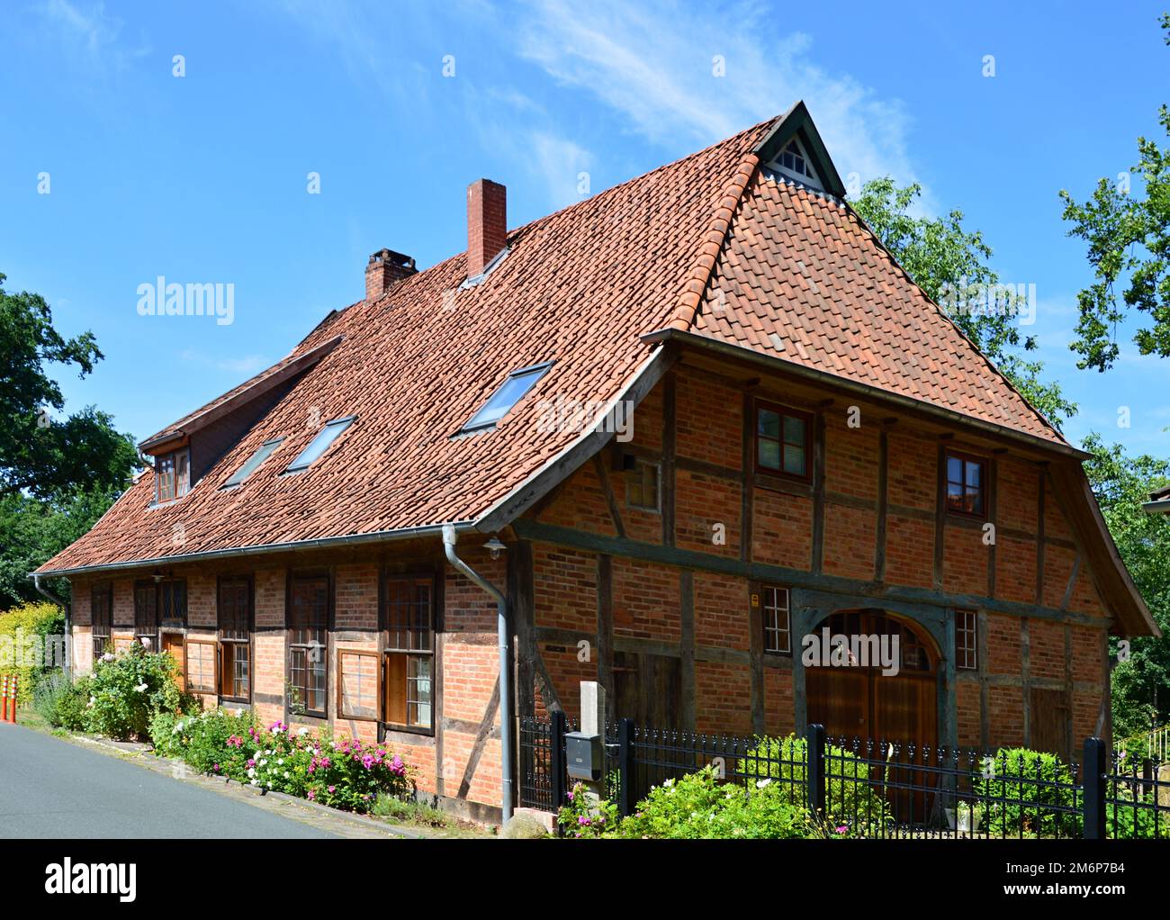 Historical Farm in the Town Kirchlinteln, Lower Saxony Stock Photo - Alamy