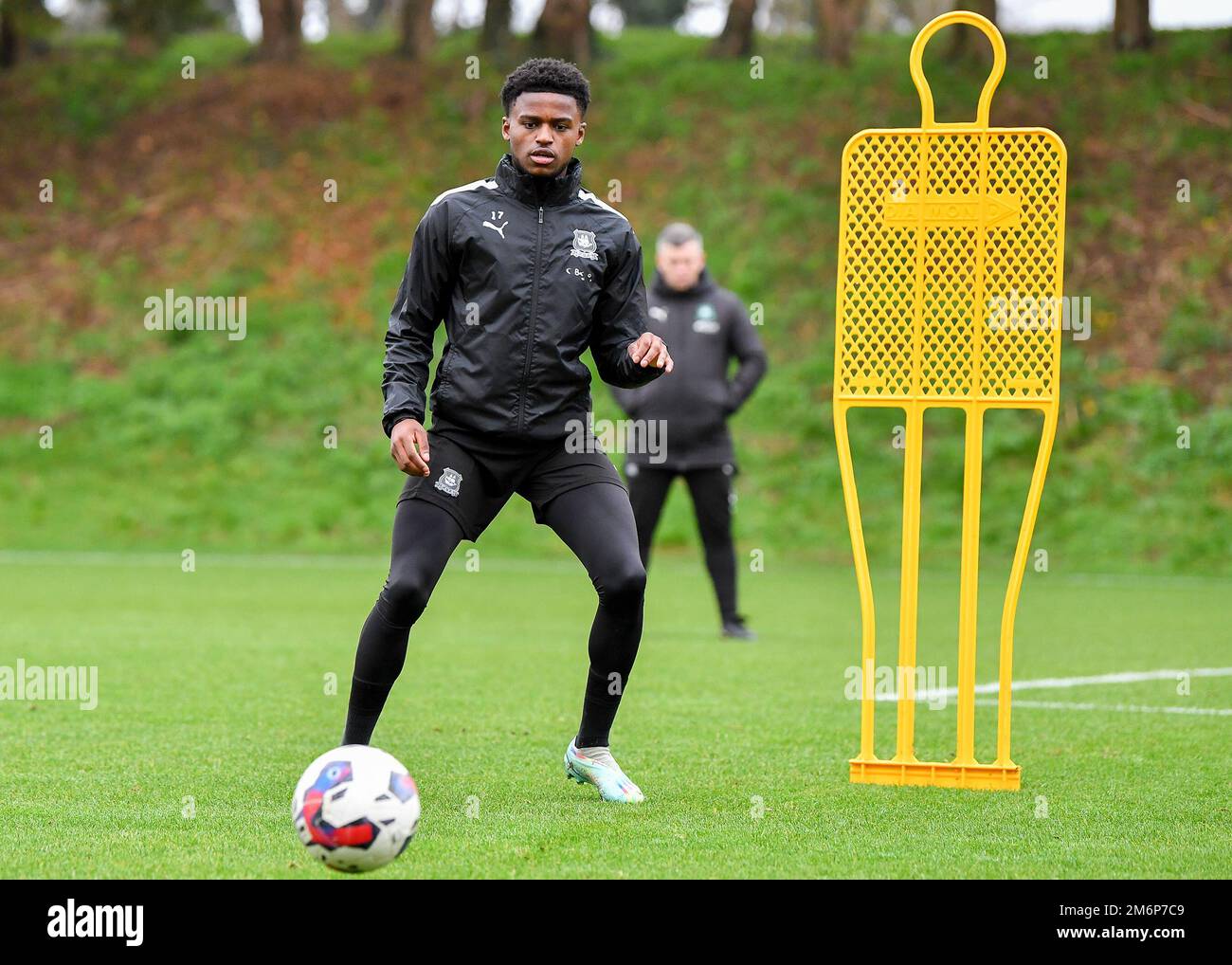 Plymouth Argyle full back Bali Mumba (17) during the Plymouth Argyle ...